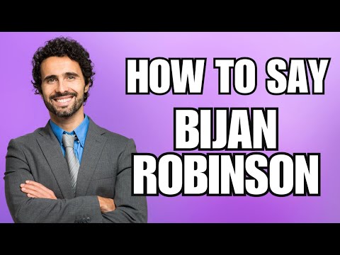 How To Pronounce Bijan Robinson (Correctly)
