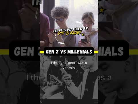GEN Z VS MILLENIALS #didyouknow #funfacts #didyouknowdaily