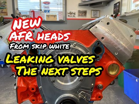AFR Aluminum Heads SBC 400 Chevrolet Build Purchased from Skip White Performance leaking!