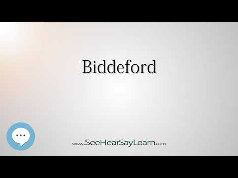 Biddeford (How to Pronounce Cities of the World)๐ฌโญ๐โ