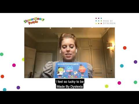Princess Beatrice Narrates a New Children's Book For Dyslexic Kids