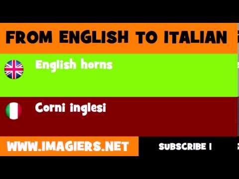 How to say English horns in Italian