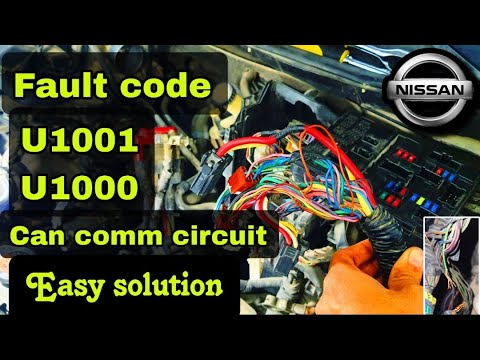 Nissan U1001,U1000 Can comm circuit easy solution.