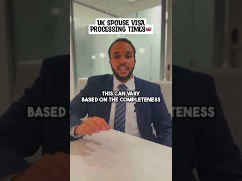 What are the processing times for a UK spouse visa? #ukvisa #ukimmigration #ukspousevisa