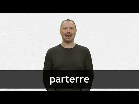 How to pronounce PARTERRE in French