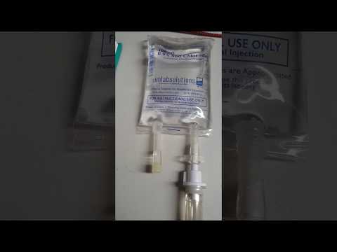 Basic IV tubing parts for nursing students (Intravenous Infusion tubing)
