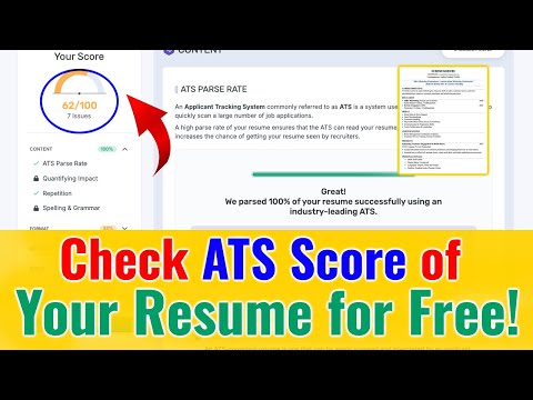 How to Check ATS Score of a Resume for Free!