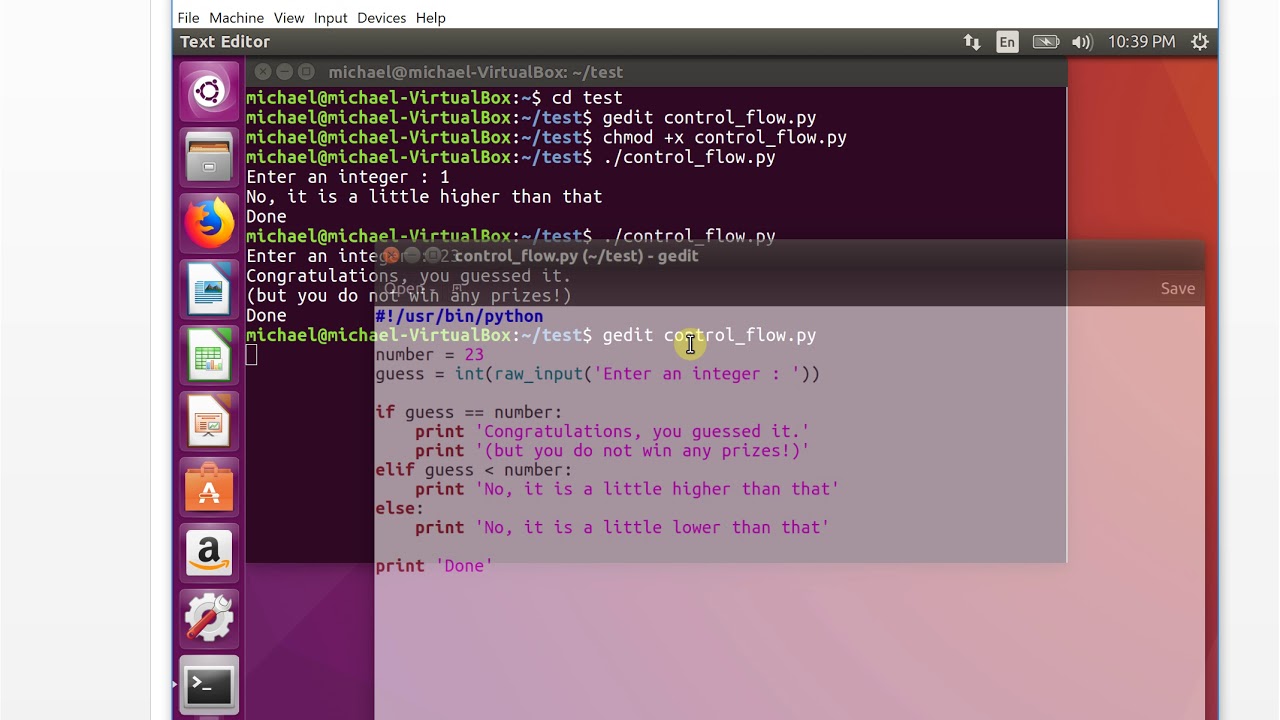 Linux Python 06：Control Flow
