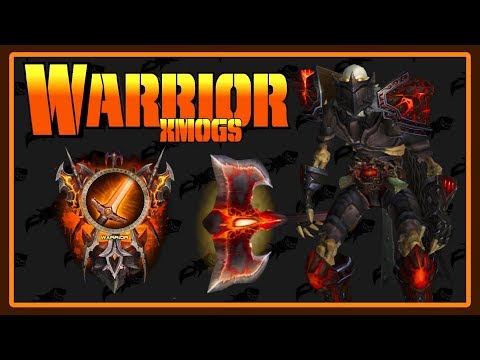 World of Warcraft - Warrior Transmogs - Fire and Blood Xmog Set