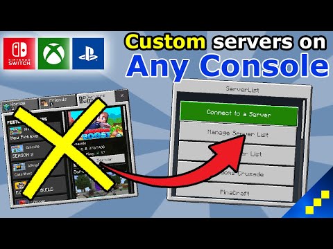 How to join CUSTOM SERVERS on ANY CONSOLE - Switch, Xbox, PlayStation [Minecraft Bedrock Tutorial]