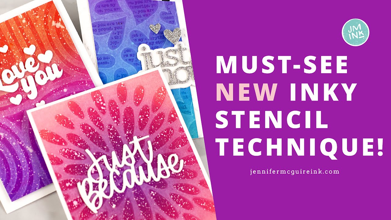 Must-See NEW Inky Stencil Technique!