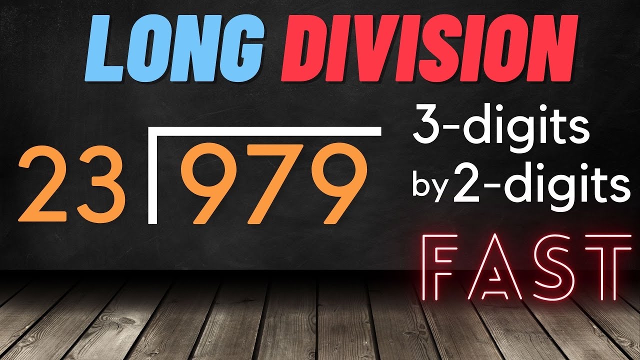 Long division: 3 digits by 2 digits