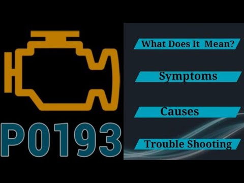 How to Fixes P0193 Code: Fuel Rai Pressure Sensor Circuit High Input.