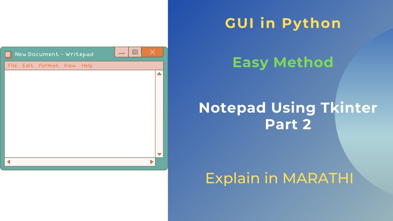 Notepad Using Python part 2 | Python project for beginners