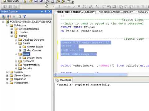 create view in sql server 2005 2008 2012