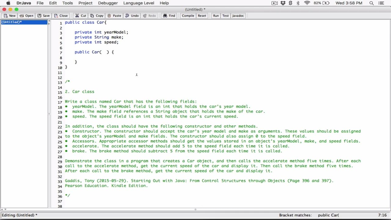 6.2. (Part 1) Car Class - Java - ❤️ SOLUTIONS MOVED TO DISCORD ❤️