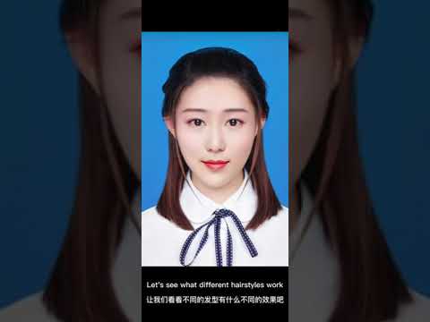 Get‼️Your new hairstyles for ID Photo in 1 min 💯ID Photo Retouching✅