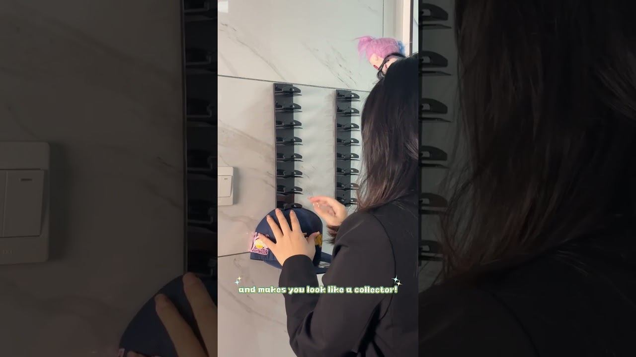 A lot of hats? Don't be afraid! With this hat rack, give the hat a home!#hatrack#homeorganization