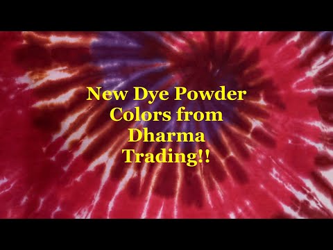 Trying New Dye Powders from Dharma Trading!