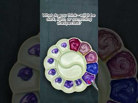 Unbelievable Purple Color Mix with 12 Shades | Mesmerizing ASMR Colors 🌈
