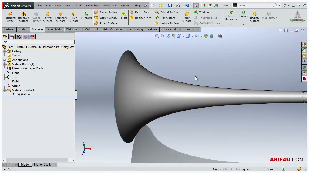Equation driven curve From Solidworks 2014