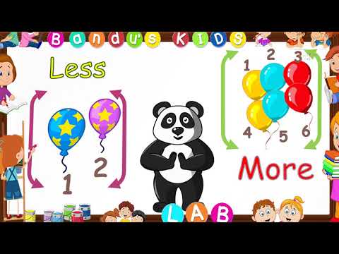 More, Less and Equal / Comparison for Kids with Bandu's Kids Lab