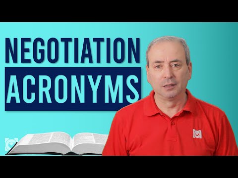 Negotiation Acronyms: How Many do You Know?