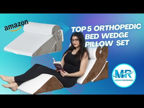Best Orthopedic Bed Wedge Pillow Set on amazon (Top 5 Bed Wedge Pillow for Legs and Back Support)