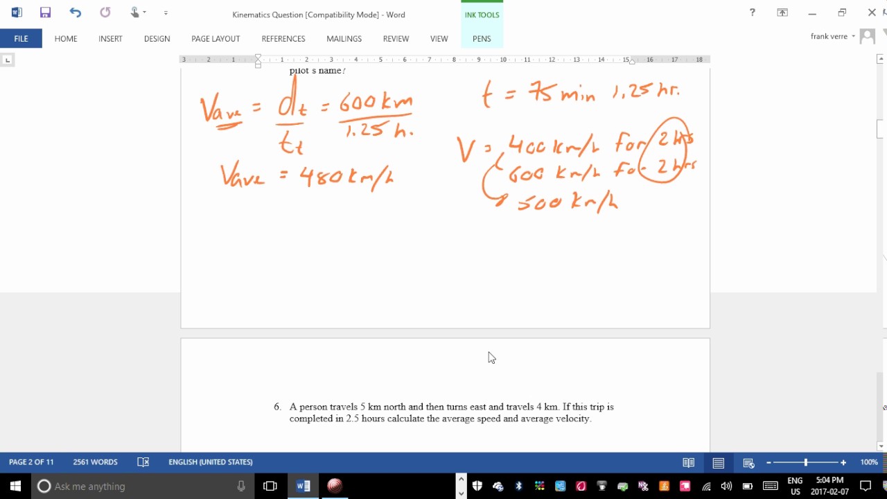 1d kinematics intro