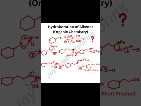 Reaction Mechanism for Hydroboration of Alkenes. Organic Chemistry. #organicreactions #chemistry