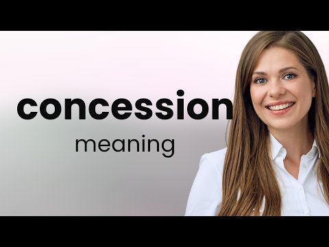 Concession | what is CONCESSION meaning