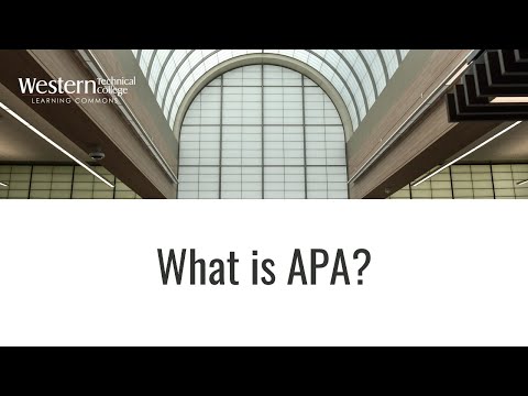 What is APA?