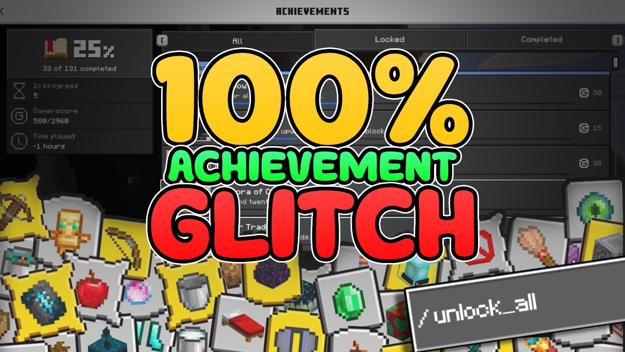Use Commands To Unlock Every Item & 100% Achievements in Survival Mode