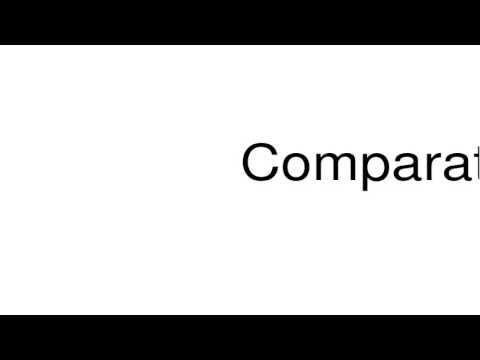 How to pronounce Comparator