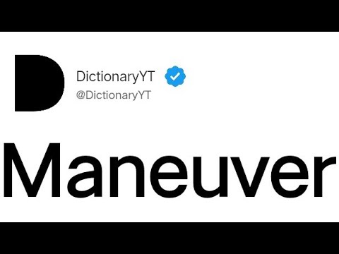 Manoeuvre Meaning in English