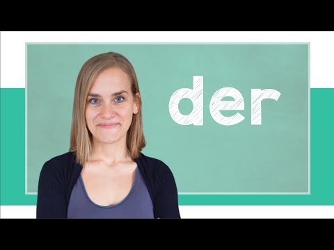 Finally Master German Articles! - The Masculine Article "der" - A1 [with Jenny]