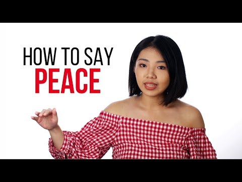 How to say "Peace" in Chinese | How To Say Series | Mandarin MadeEz by ChinesePod