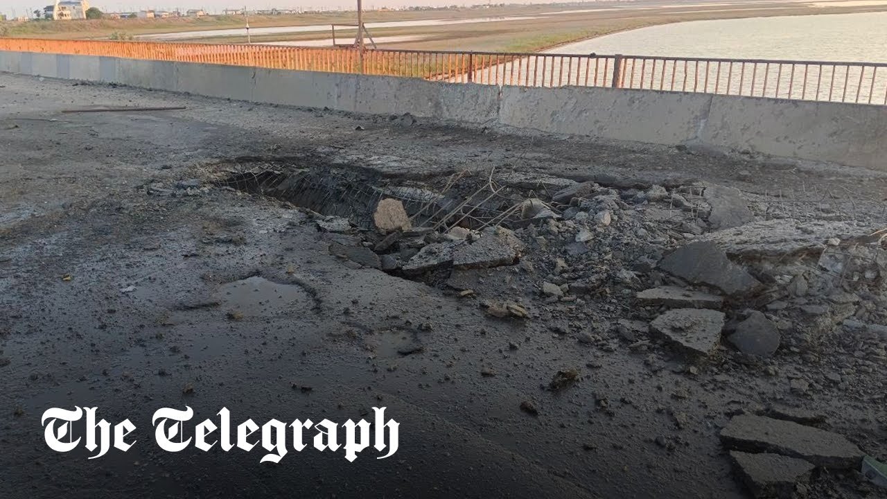 Storm Shadow missile strike damages Crimea’s Chonhar bridge