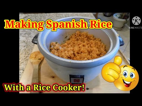 I made Spanish Rice using a Rice Cooker!