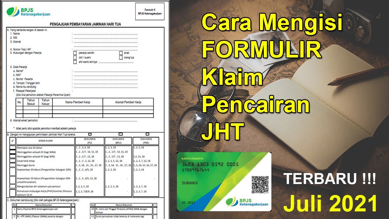Cara Mengisi Formulir BPJS KETENAGAKERJAAN - Klaim JHT 2021 || Anak Tena Channel