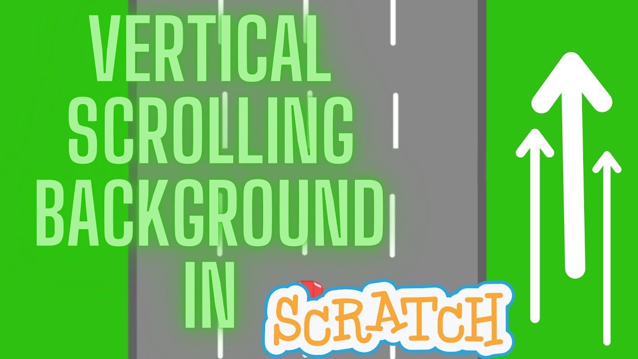 Vertical scrolling in scratch | Tutorial 39 |