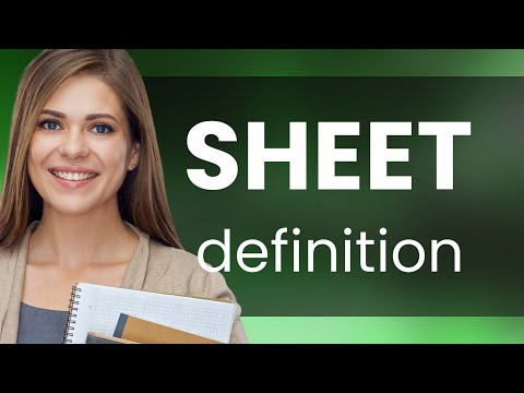 Sheet | SHEET meaning