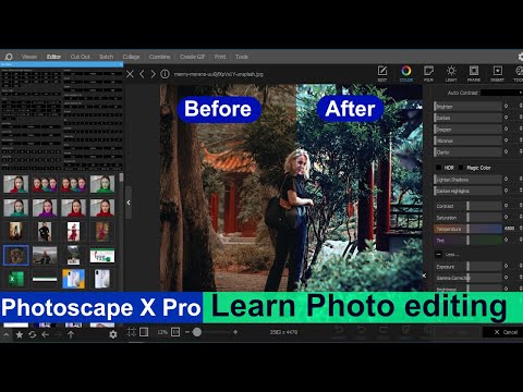How to use Photoscape x pro Hindi tutorial 2021 | Best photo editing Application for laptop or pc