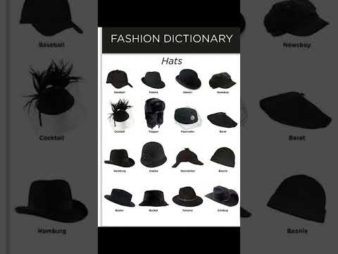 Fashion Dictionary|Know Different names of hat |TRendz KNowlz #shortvideo #fashion