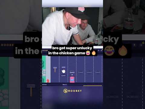 BRO GOT SUPER UNLUCKY IN THE CHICKEN GAME... ๐๐ #casino #slots #roobet
