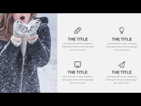 Clean Nature background report PowerPoint