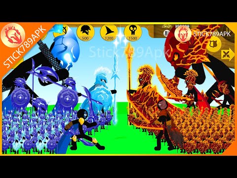 FINAL BOSS, XIPHOS, SPEAROS ICE VS LAVA WRATHNAR, GIANT BOSS | Stick War Legacy Mod | Stick789Apk