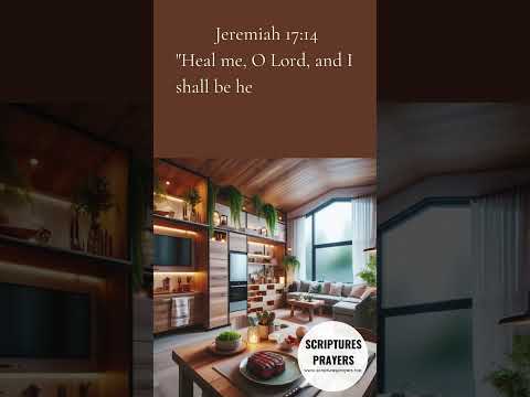 Jeremiah 17:14 Healing Power Health Bible Verse with Tiny House Picture to Inspire Wellness #Jesus,