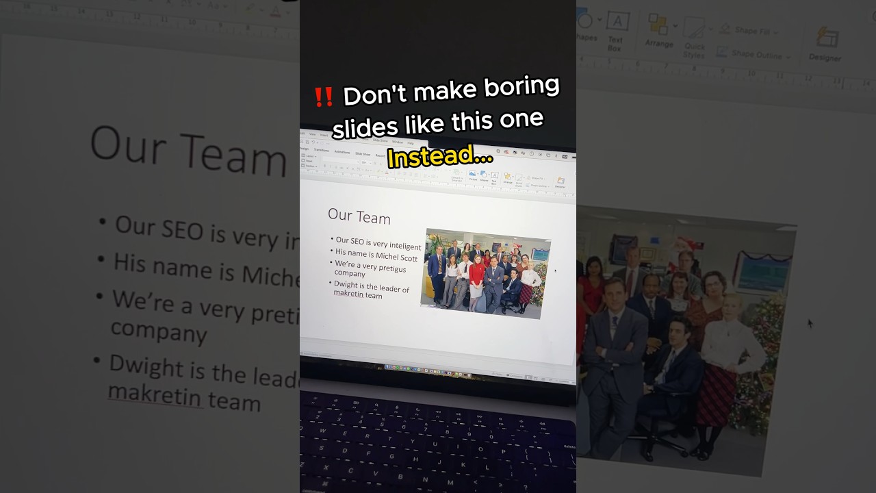 PowerPoint Morph Tutorial to make an amazing Team Slide 😮‍💨🤩 #powerpoint