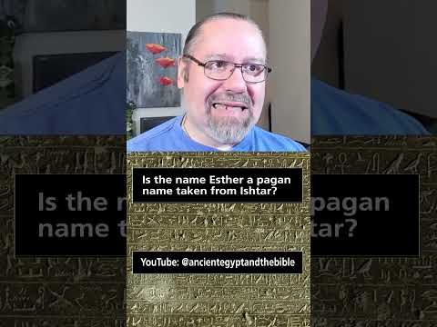 Is the name Esther a pagan name taken from Ishtar?